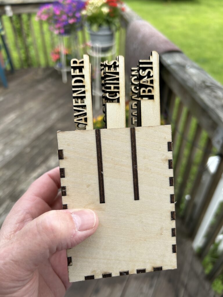 Wood Plant & Herb Garden Stakes Holder - ONeill Wood Craft